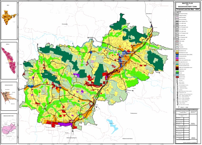 Proposed Land Use Map Wadakkanchery | PDF