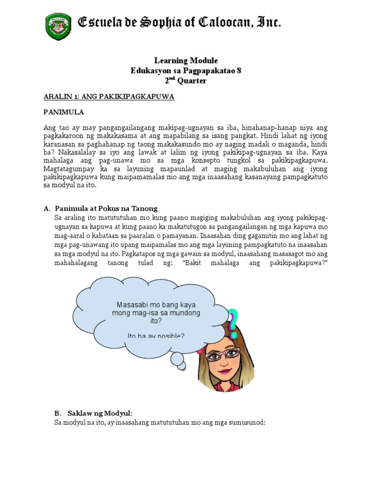 2ndQ - ESP - Learning Module | PDF