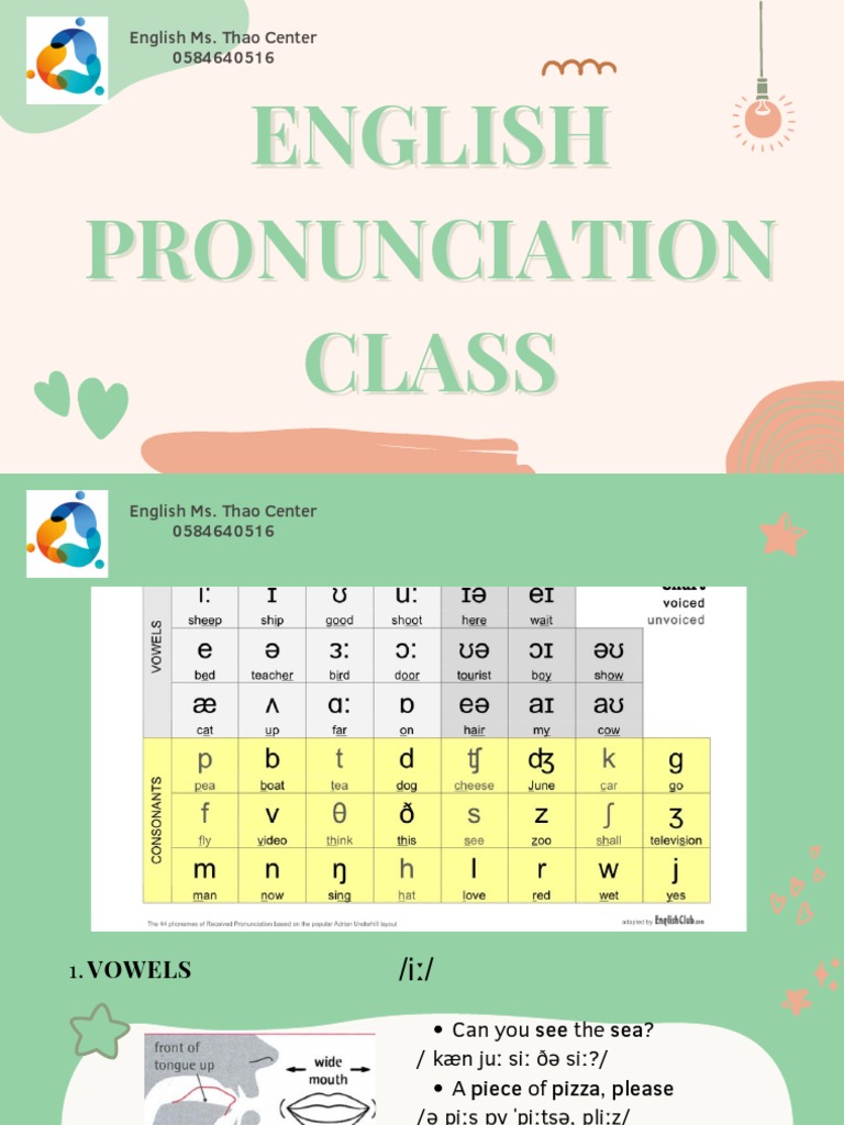 English Pronunciation Guide | PDF