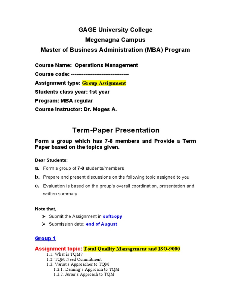 Group Assignment | PDF