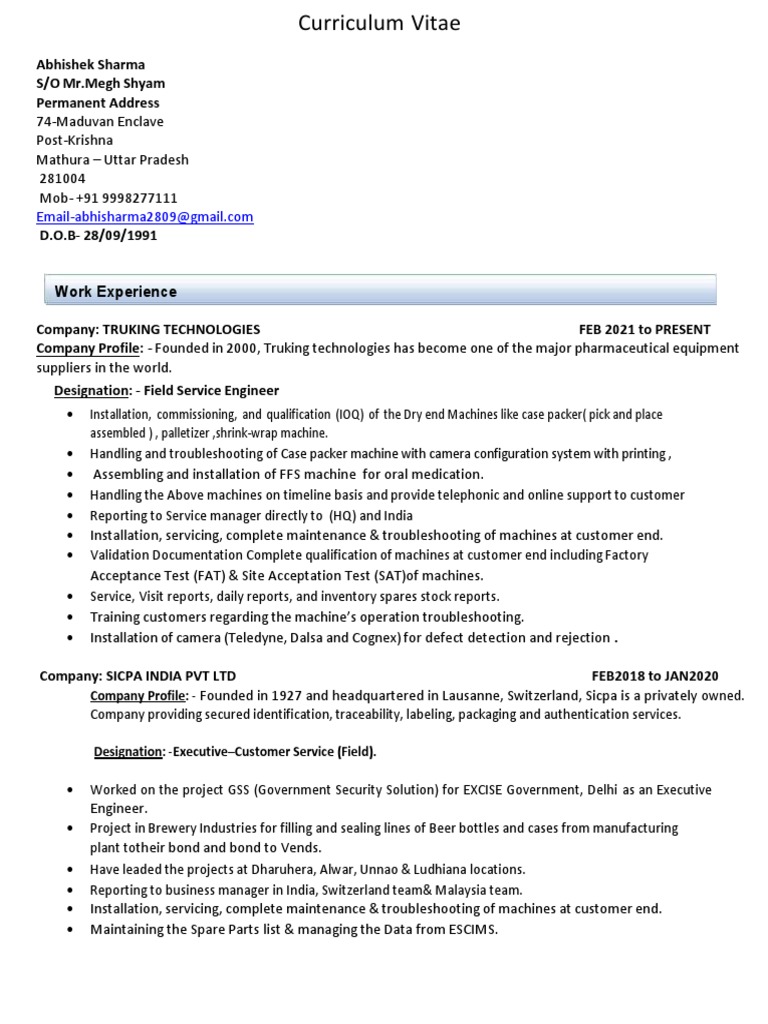 Abhishek CV. | PDF | Engineering | Business