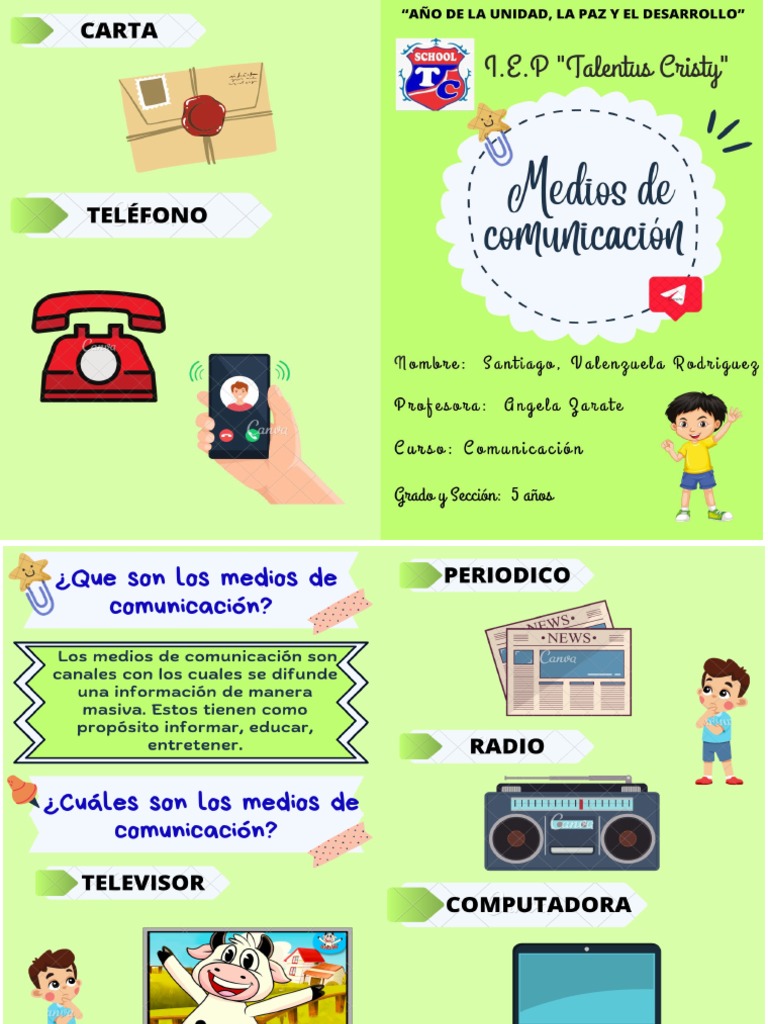 DIPTICO MEDIOS DE COMUNICACION | PDF