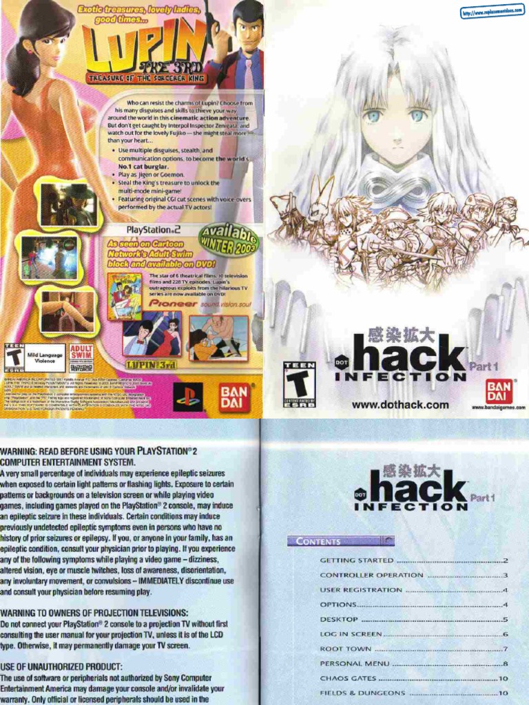 Dot Hack Part 1 - Infection - Manual - PS2 | PDF