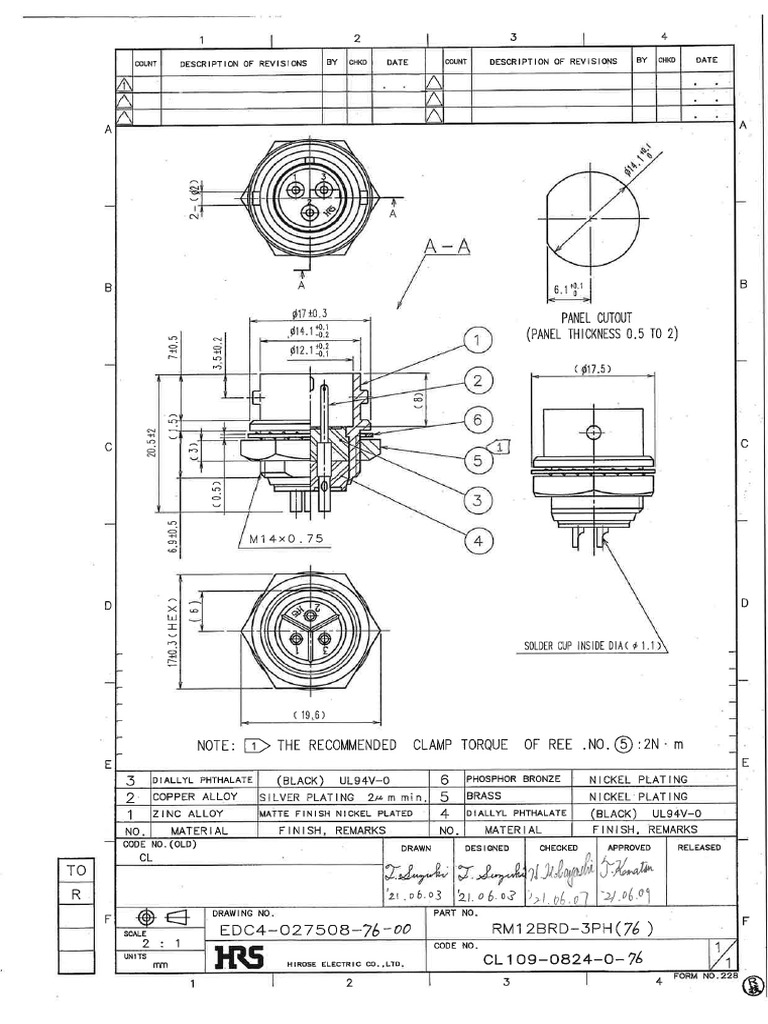 RM12BRD 3PH (76) - CL0109 0824 0 76 - 2DDrawing - 0001455356 | PDF