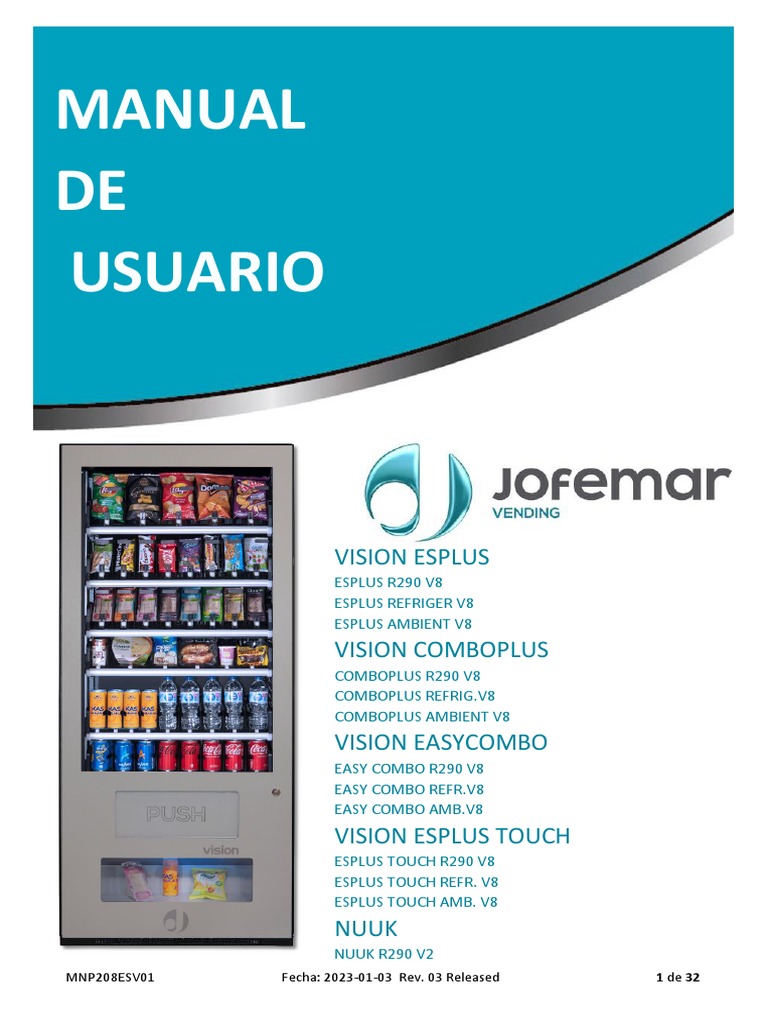 Manual de Usuario Jofemar V8 | PDF | Tecnología