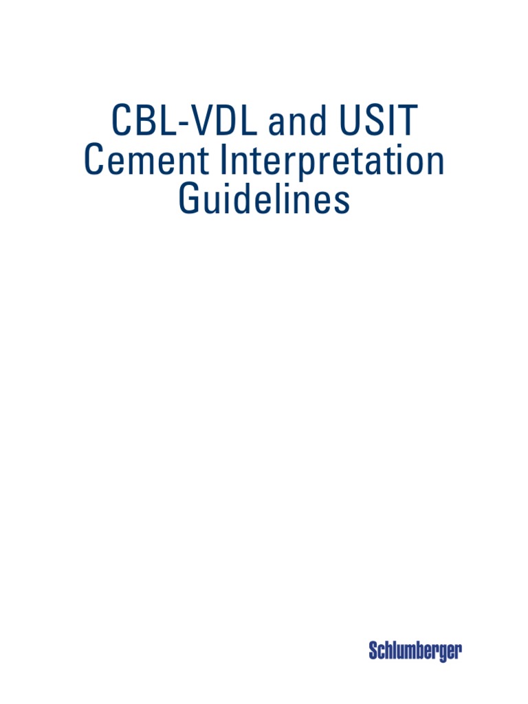 Cement Evaluation with CBL-VDL & USIT | PDF | Ultrasound | Materials