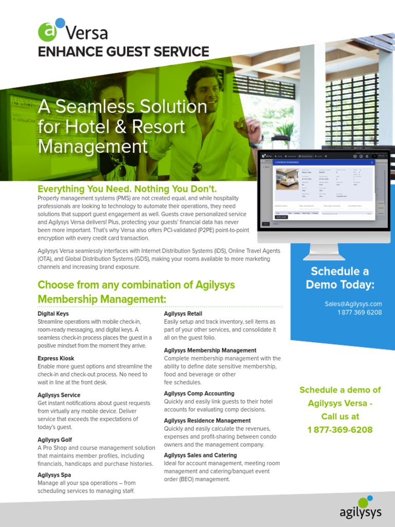 Agilysys Versa PMS For Hotels | PDF