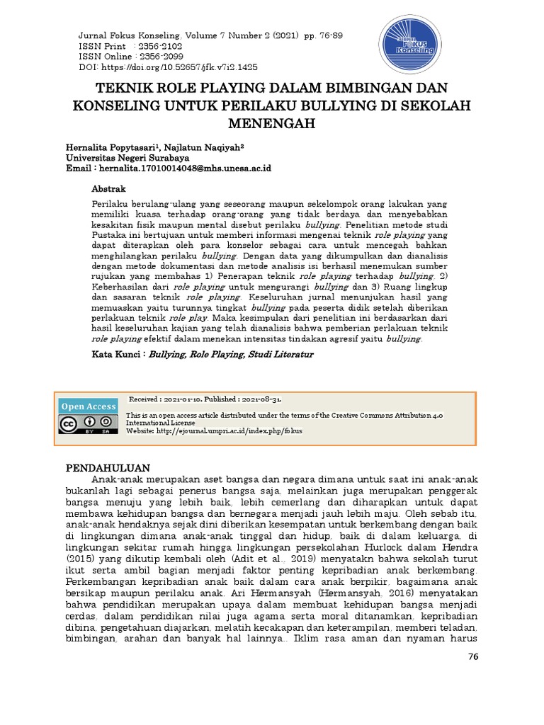 Teknik_Role_Playing_dalam_Bimbingan_dan_Konseling_ | PDF