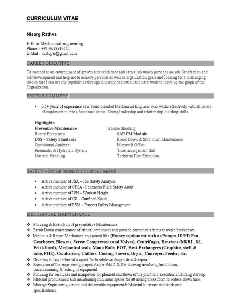 Nisarg Resume Word Updated | PDF