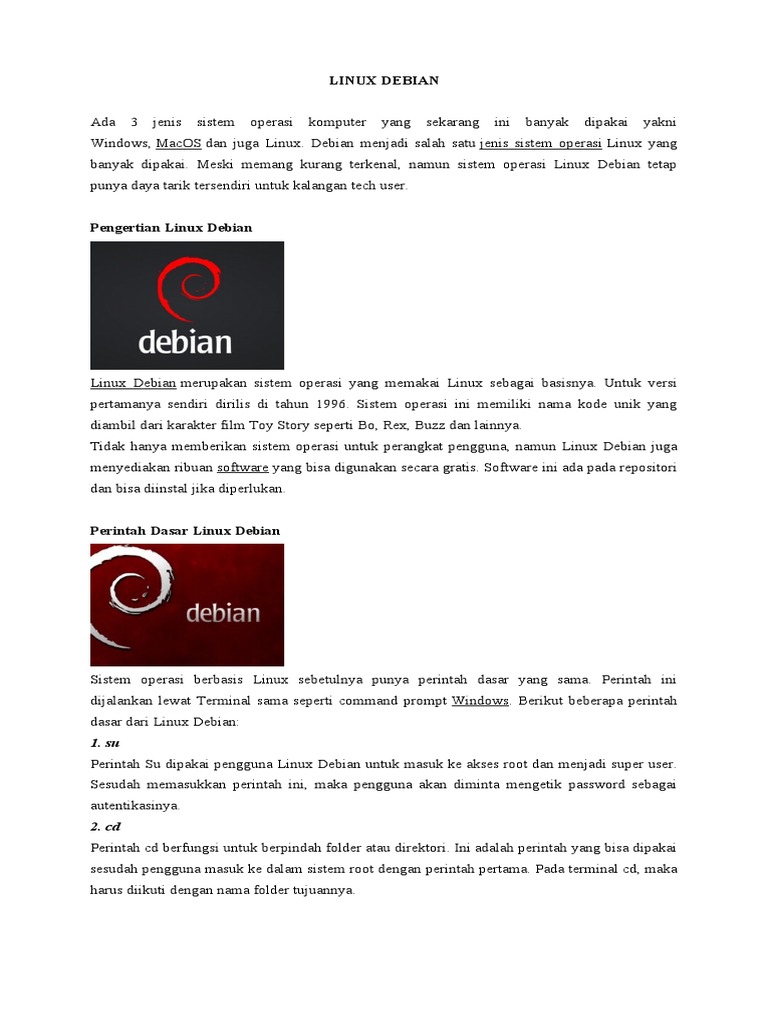 Materi Linux Debian | PDF