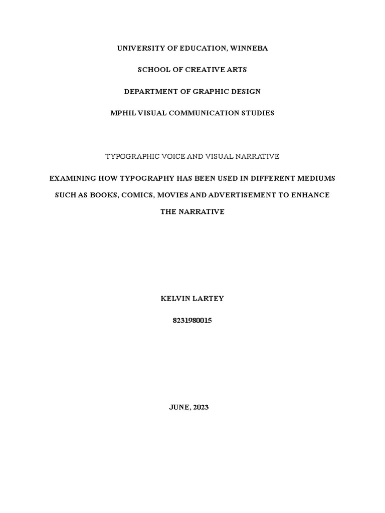 Typography Assignment | PDF