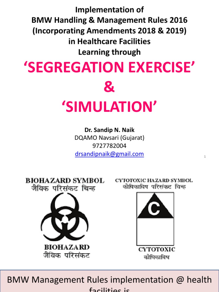 Dr. Sandip N. Naik - BMW Segregation | PDF