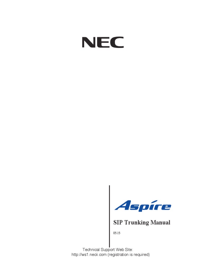 Dokumen Tips Sip Trunking Manual Pdf Session Initiation Protocol Voice Over Ip