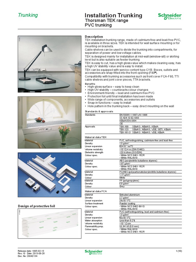 Dokumen - Tips - Trunking Installation Trunking Thorsman Tek Range PVC ...