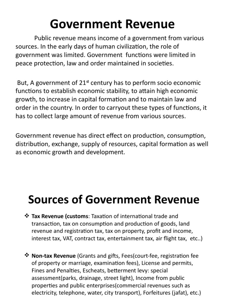 Government Revenue Updated 2 | PDF
