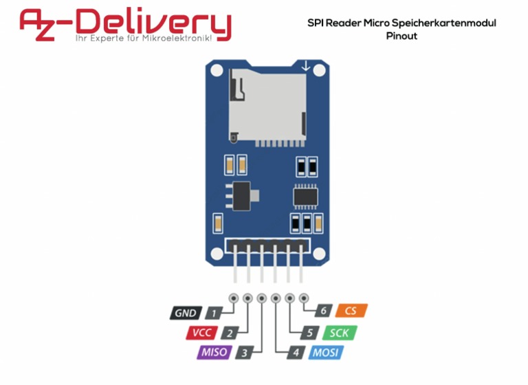 SPI Reader Micro Speicherkartenmodul Pinout | PDF