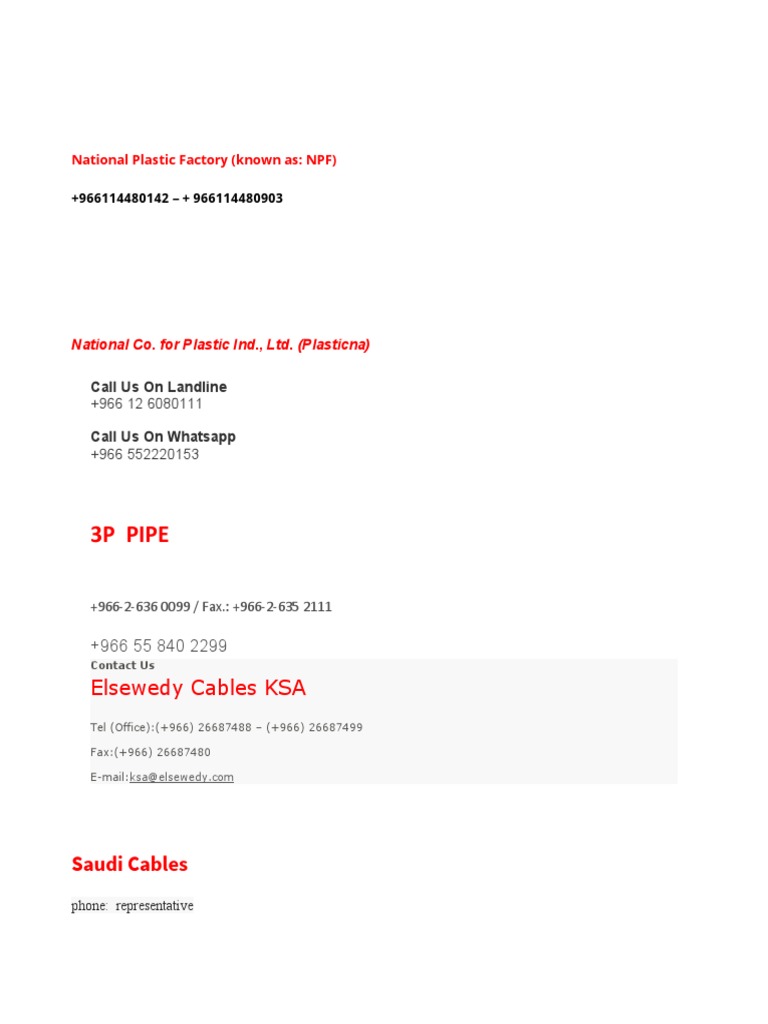 Saudi Arabia PVC Factories | PDF | Computers