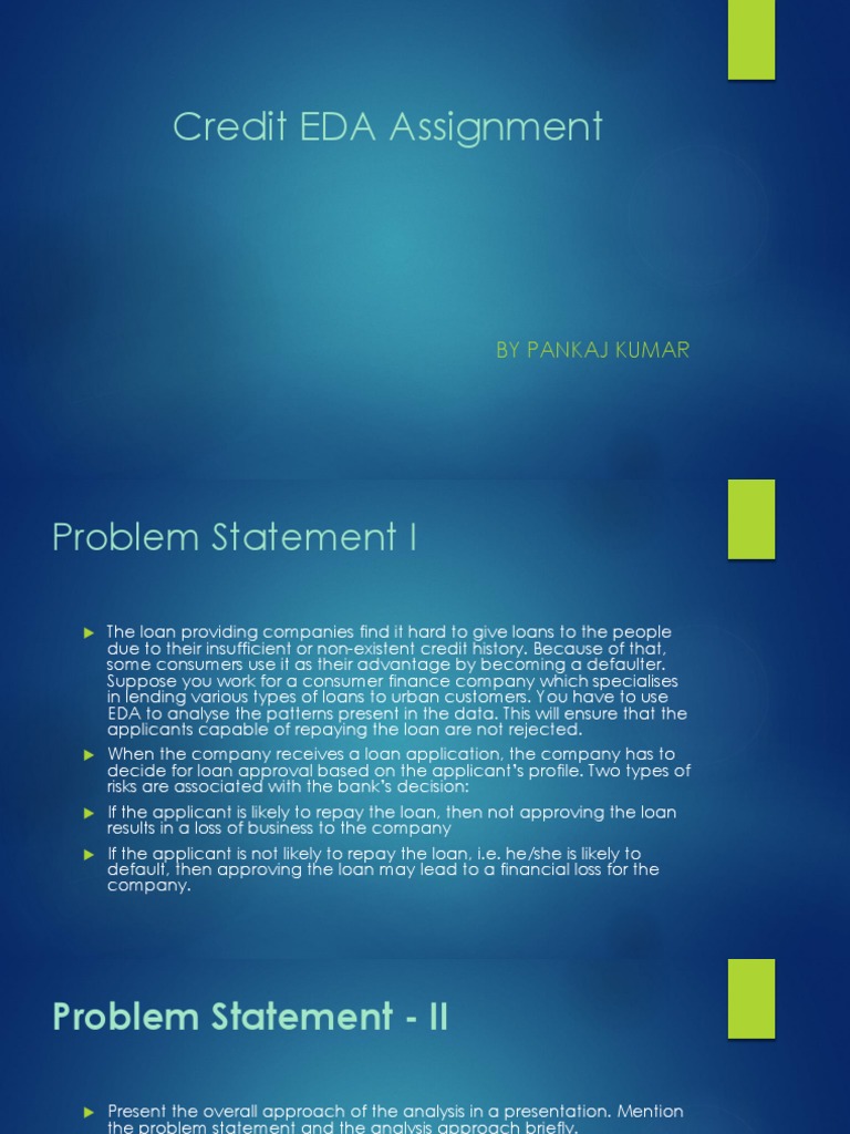 Credit EDA Assignment PDF | PDF | Loans | Credit Credit EDA Assignment PDF | PDF | Loans | Credit