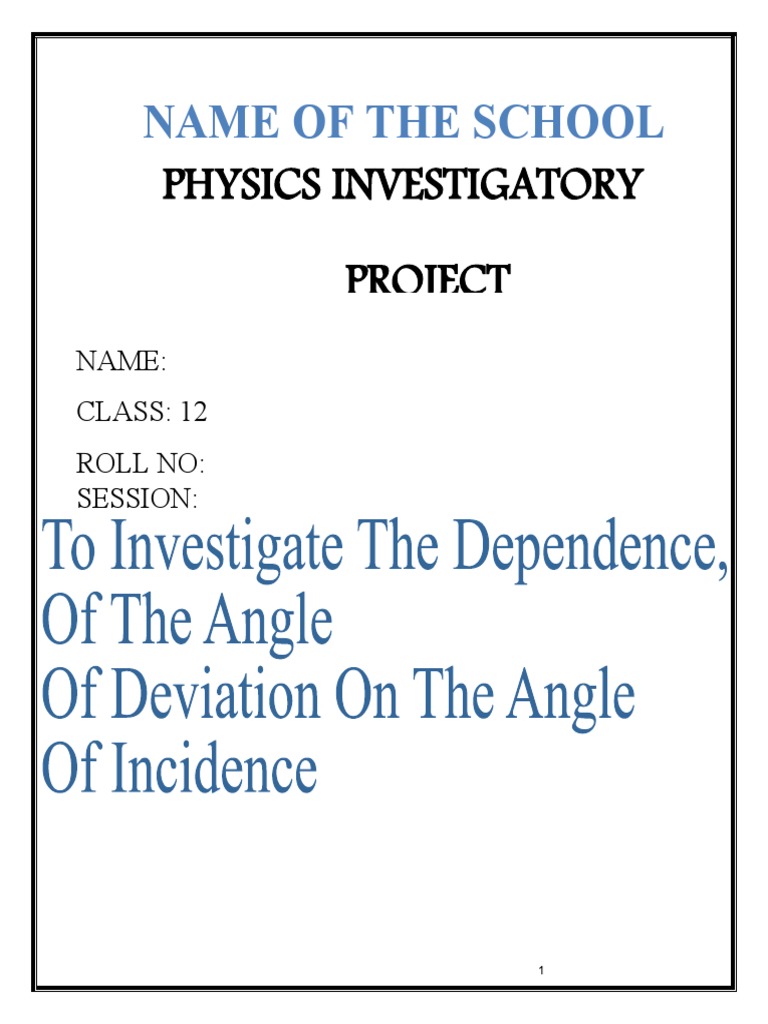 Refractive Indices Project | PDF | Optics | Electromagnetic Radiation