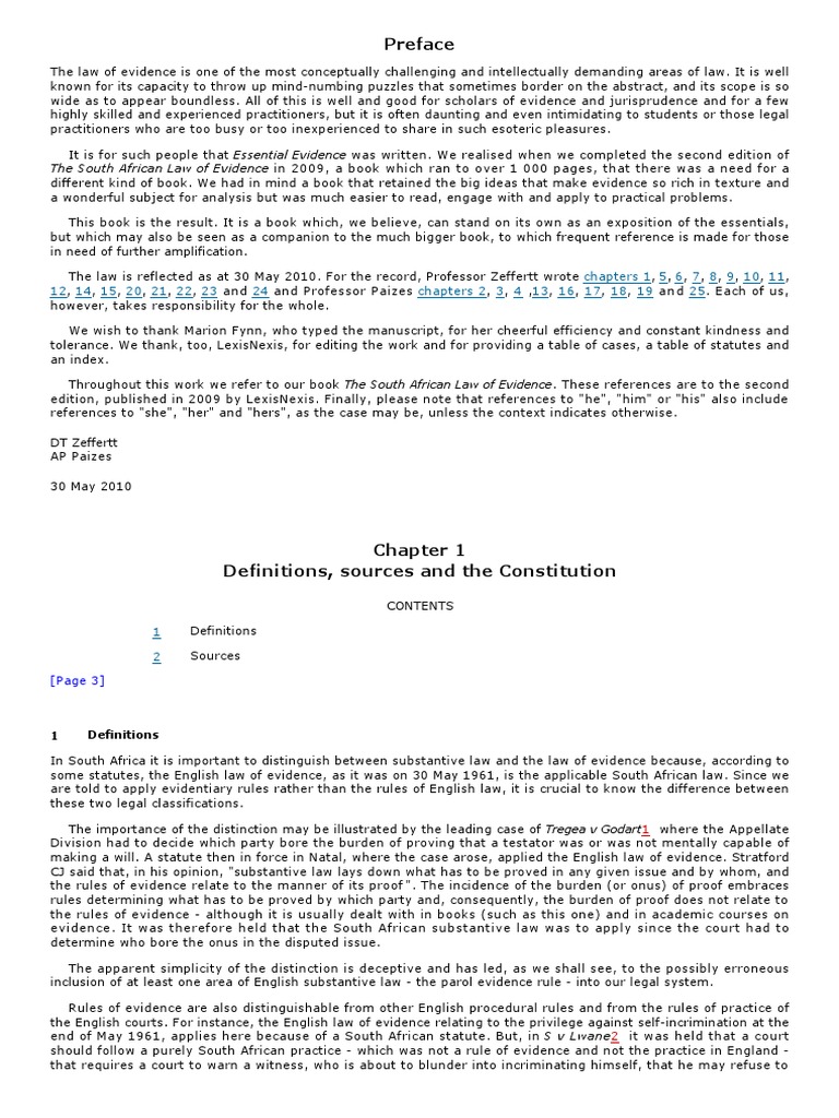 Essential Evidence | PDF | Burden Of Proof (Law) | Evidence (Law)