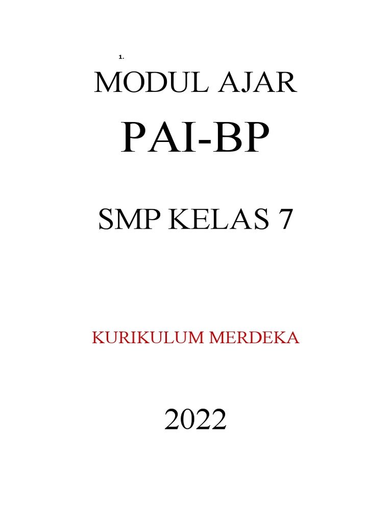 MA PAIBP-SMP-Bab 1 | PDF