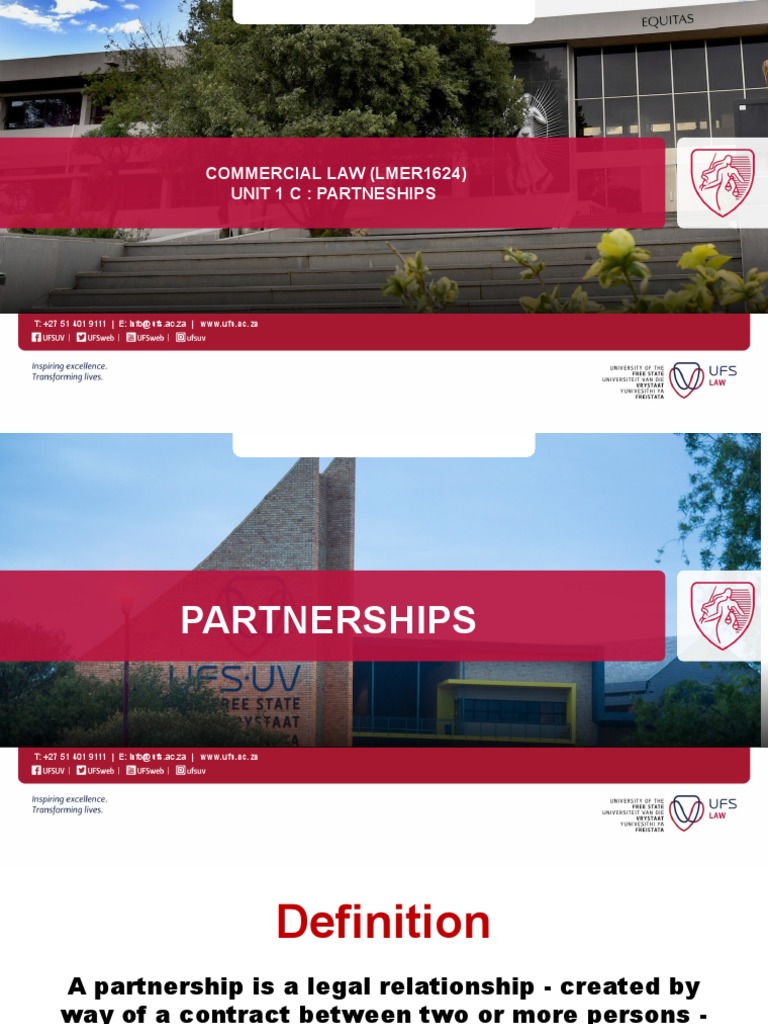 Commercial Law Unit 1 C Partnerships | PDF