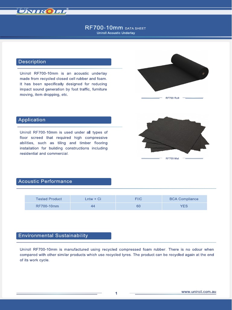 Rf700-10mm Data Sheet | PDF