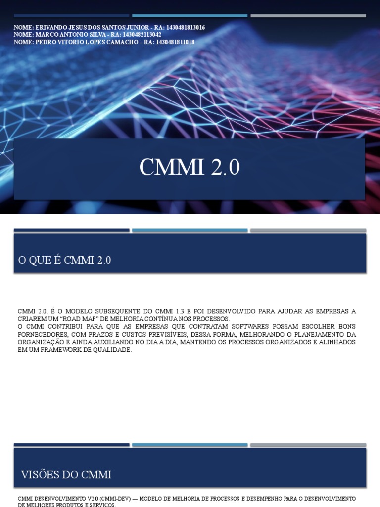Cmmi 2 | PDF