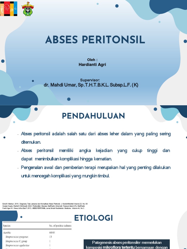 Abses Parafaring pada Abses Peritonsil | PDF