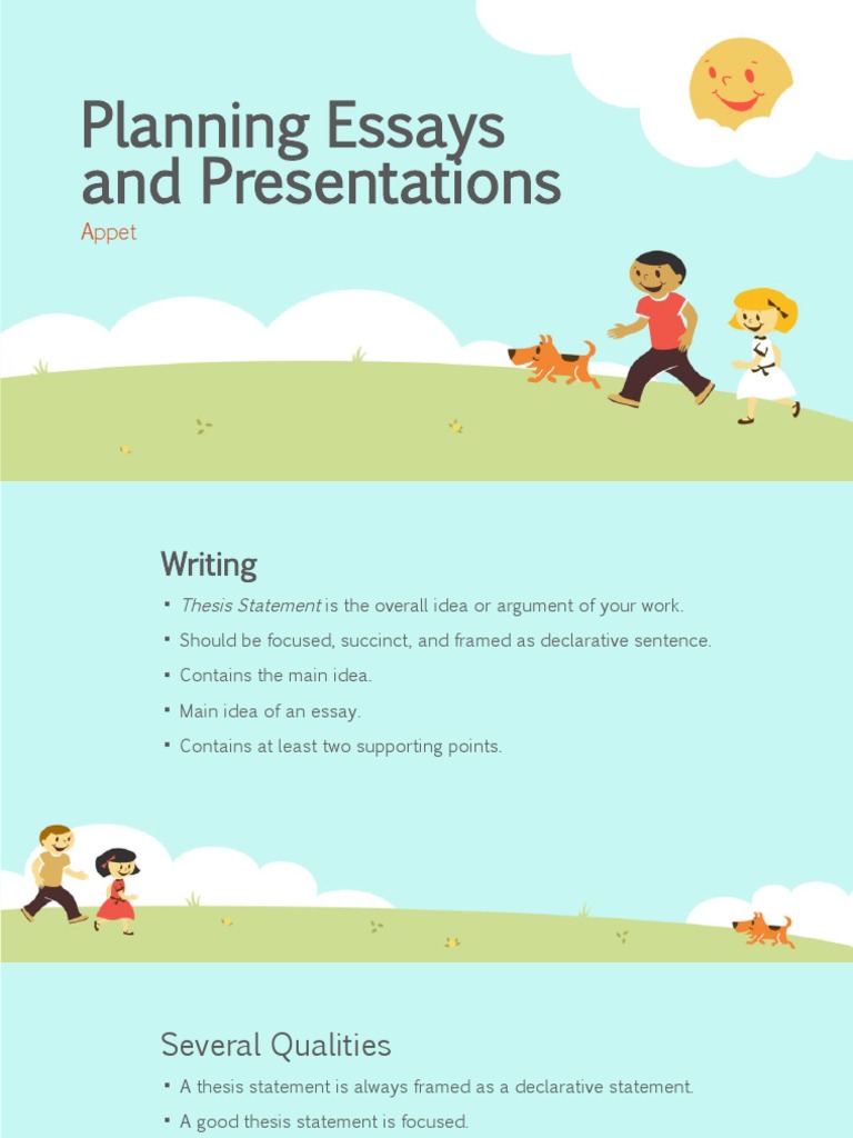 Planning Essays and Presentations (EAPP 4) | PDF | Essays | Human ...