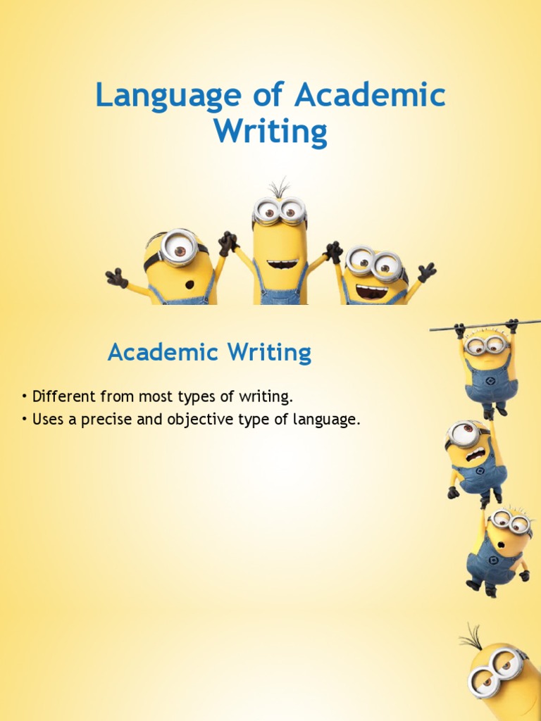 Language of Academic Writing (RW 7) | PDF