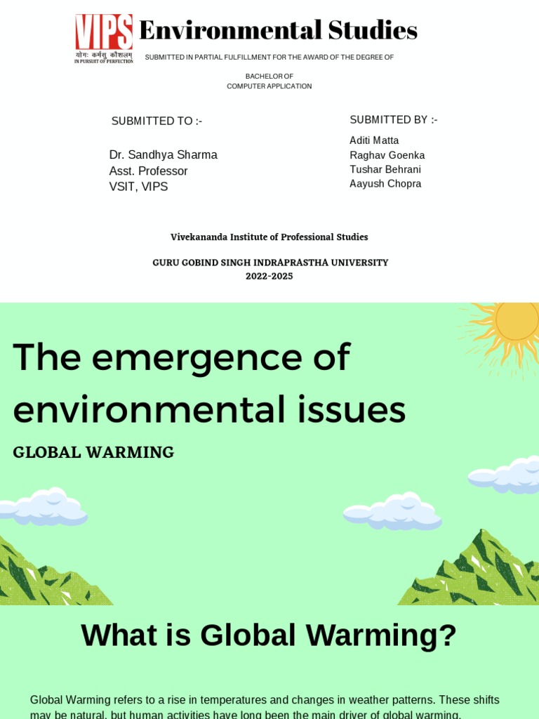 The Emergence of Environmental Issues | PDF | Climate Change ...