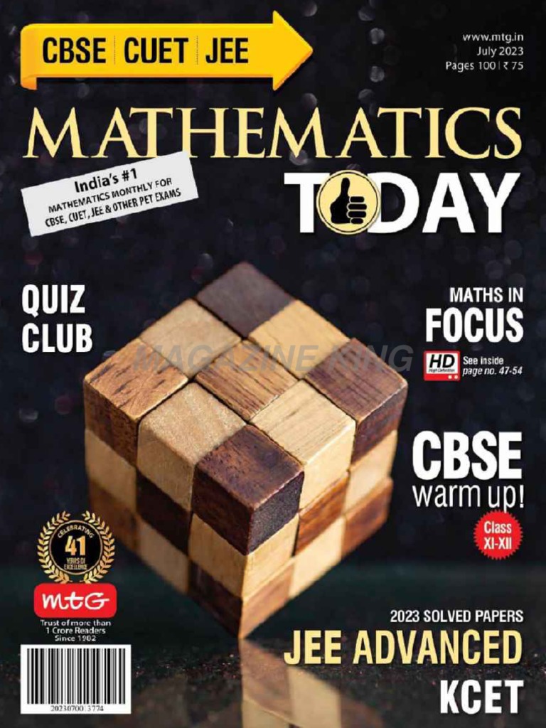 Mathematics Today July 2023 | PDF