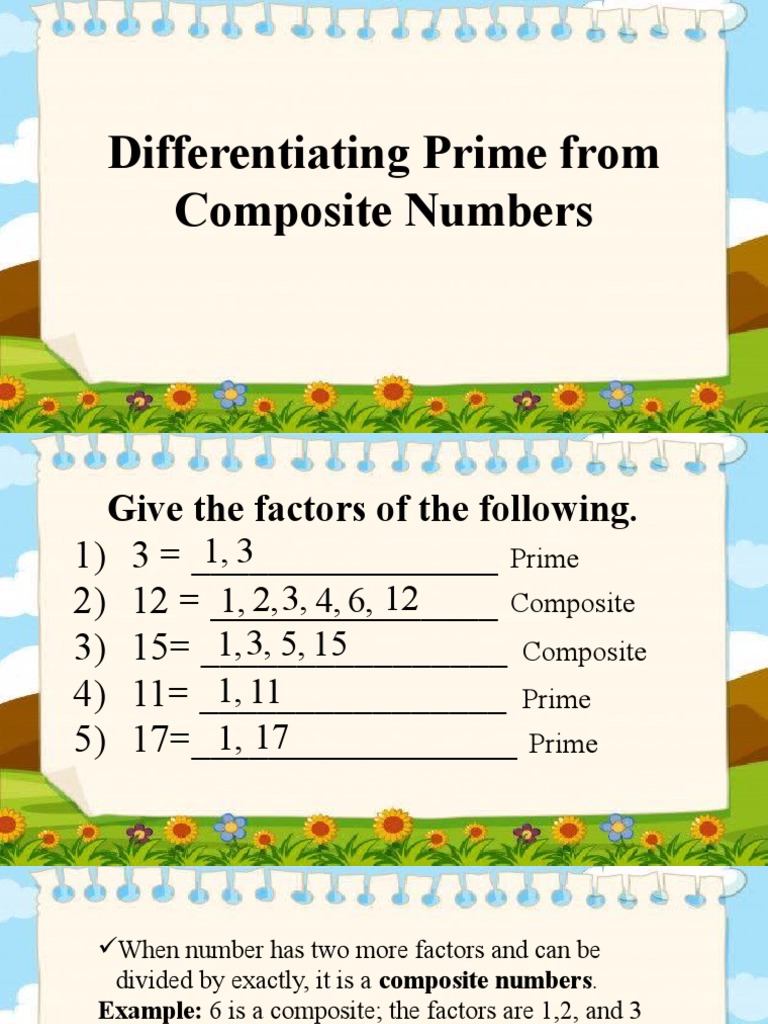 Math - Prime and Composite | PDF