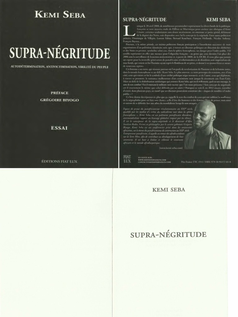 Kemi Seba : Supra-Négritude et Panafricanisme | PDF