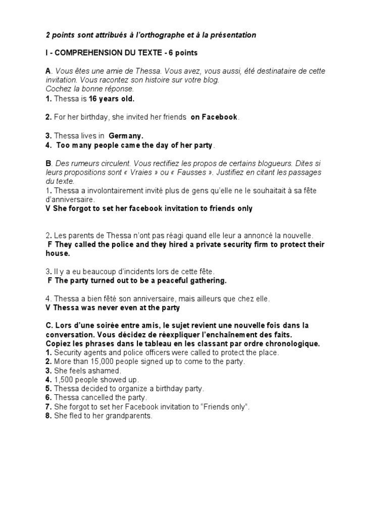 Correction DNB | PDF