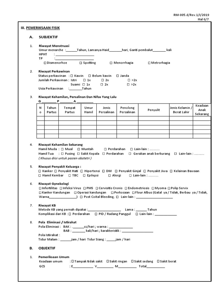 RM-005.e Asesmen Awal Keb Obgyn RAJAL Hal 2 | PDF