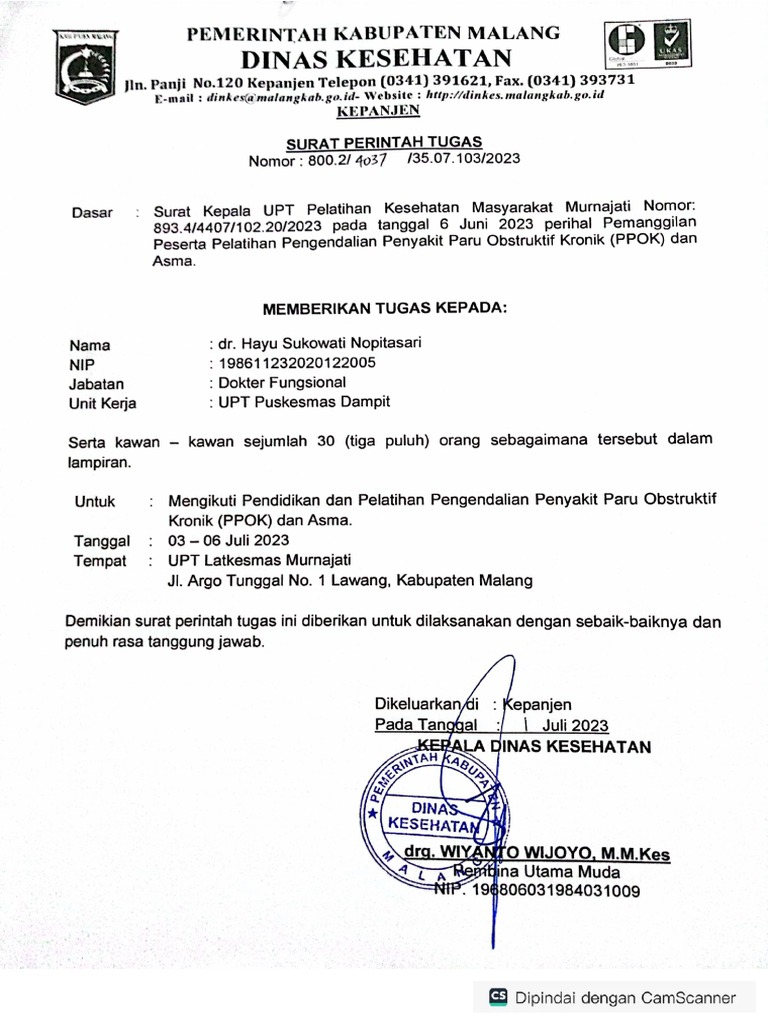 Surtuk PPOK Ke 2 | PDF