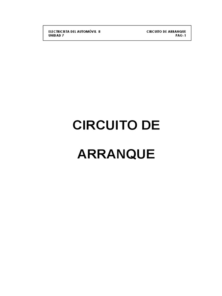 Motor Arranque | PDF