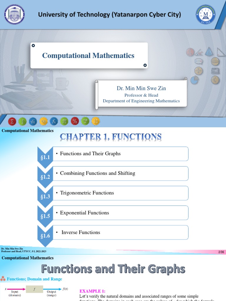 Computational Math Overview | PDF | Function (Mathematics) | Elementary ...