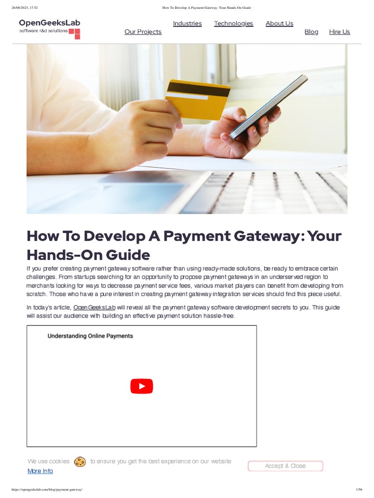 How To Develop A Payment Gateway - Your Hands-On Guide | PDF