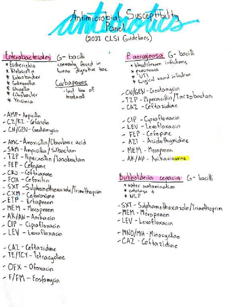 Bacteriology Antibiotics | PDF