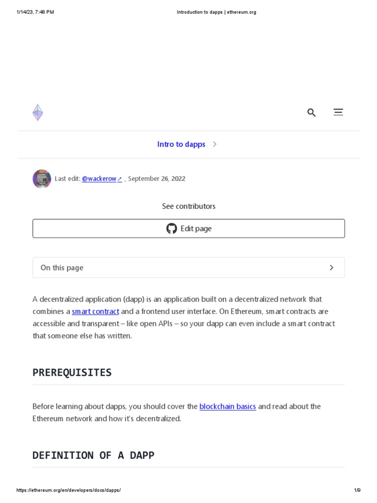 Introduction To Dapps | PDF | Computing | Systems Engineering