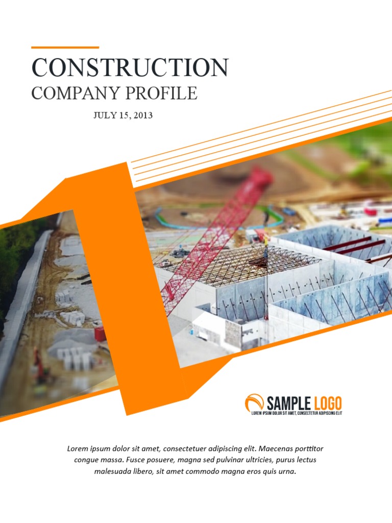 Construction Company Profile Template | PDF