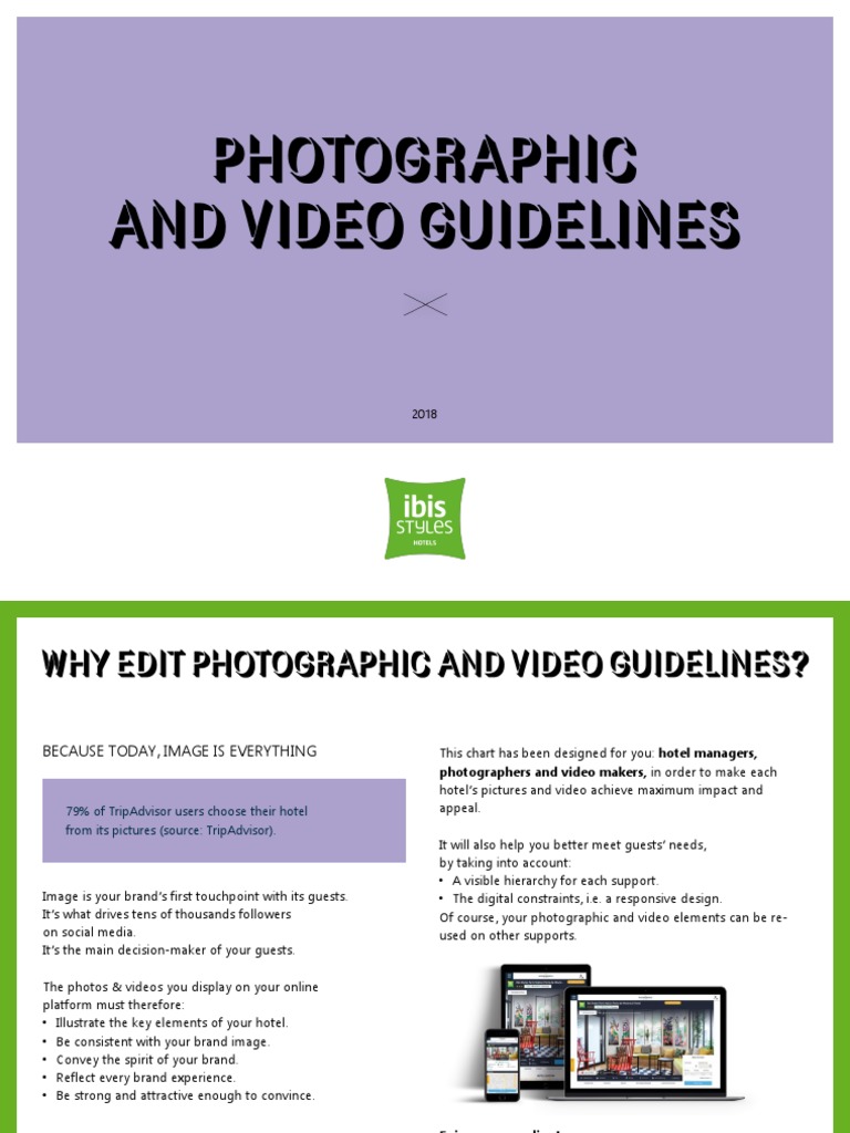 Ibis Styles Photographic and Video Guidelines | PDF | Photograph | Brand