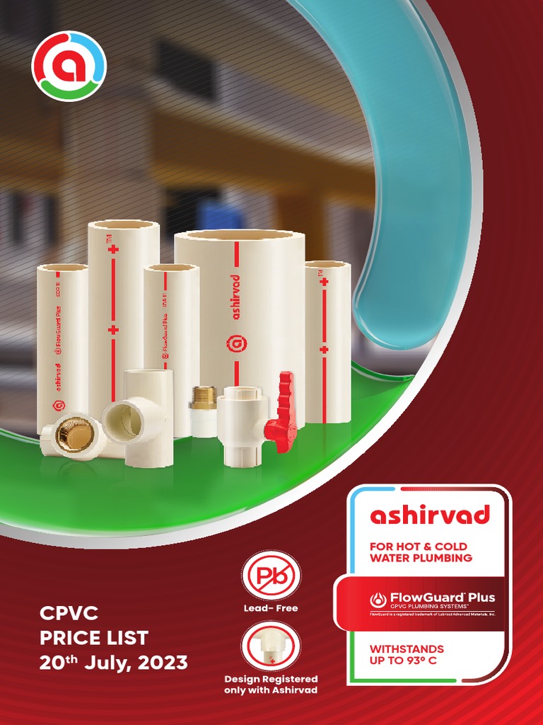 Ashirvad CPVC Pricelist 20-Jul-23 | PDF | Pipe (Fluid Conveyance ...