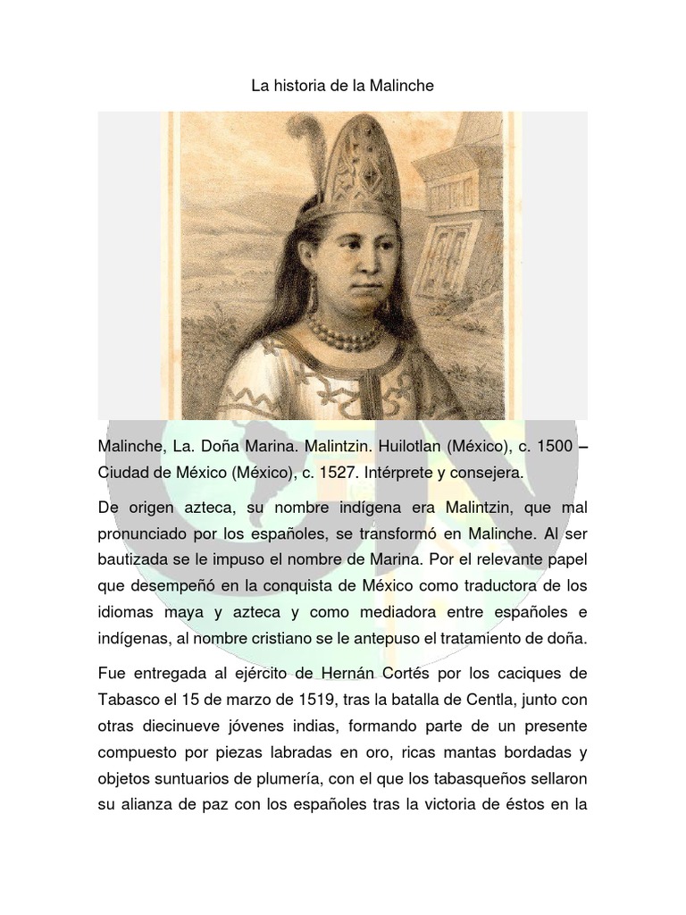 La Malinche Es una traidora | PDF | Hernán Cortés | America latina