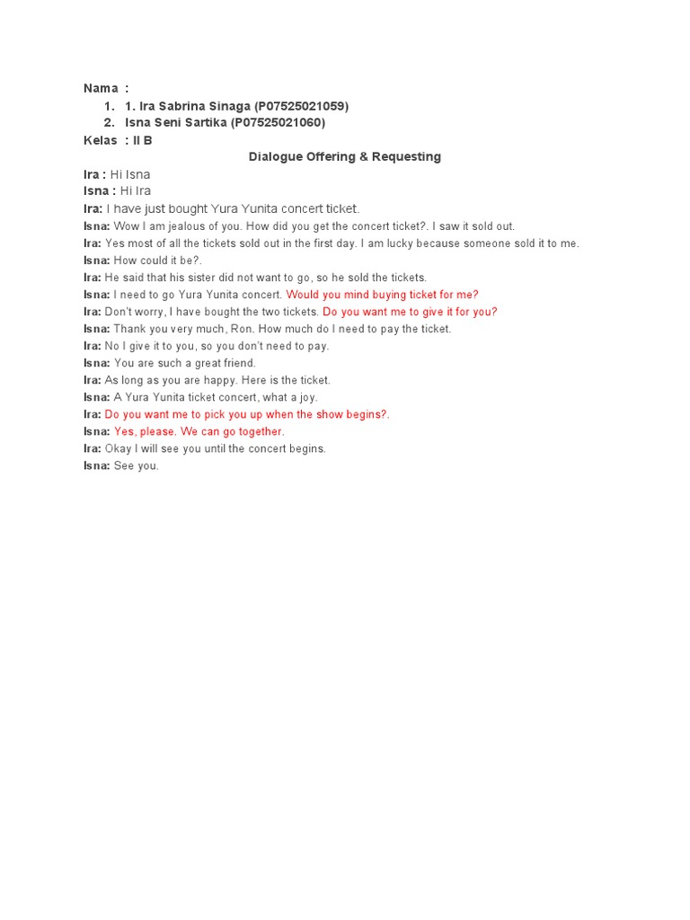 Offering & Requesting | PDF