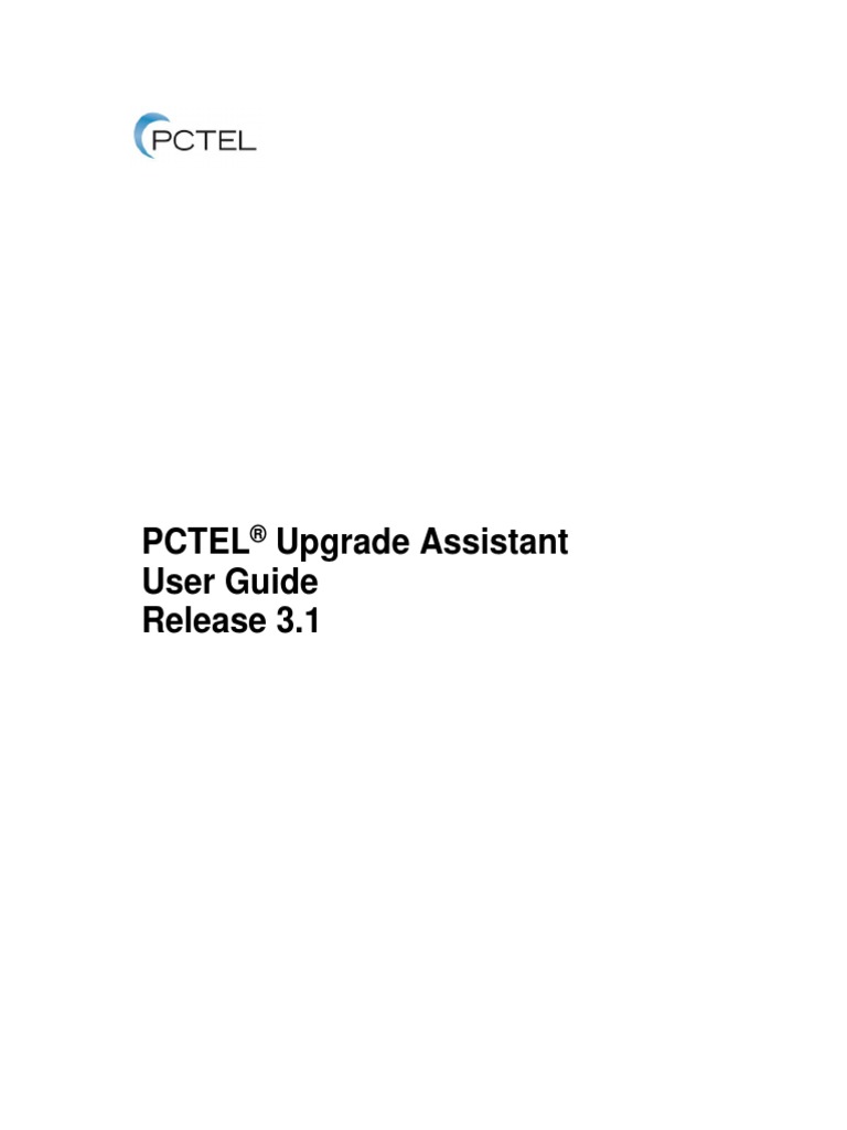 PCTEL Upgrade Assistant User Guide Rev P | PDF | Business | Technology ...