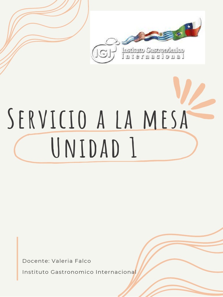 Seevicio A La Mesa | PDF | Cocina, comidas y vino | Hogar, jardinería y ...